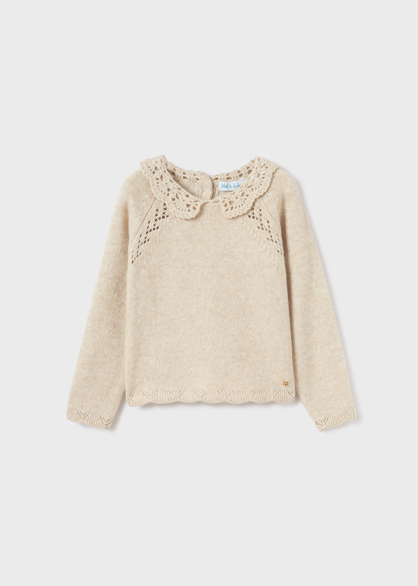 Pulover guler crosetat fetita | Abel & Lula