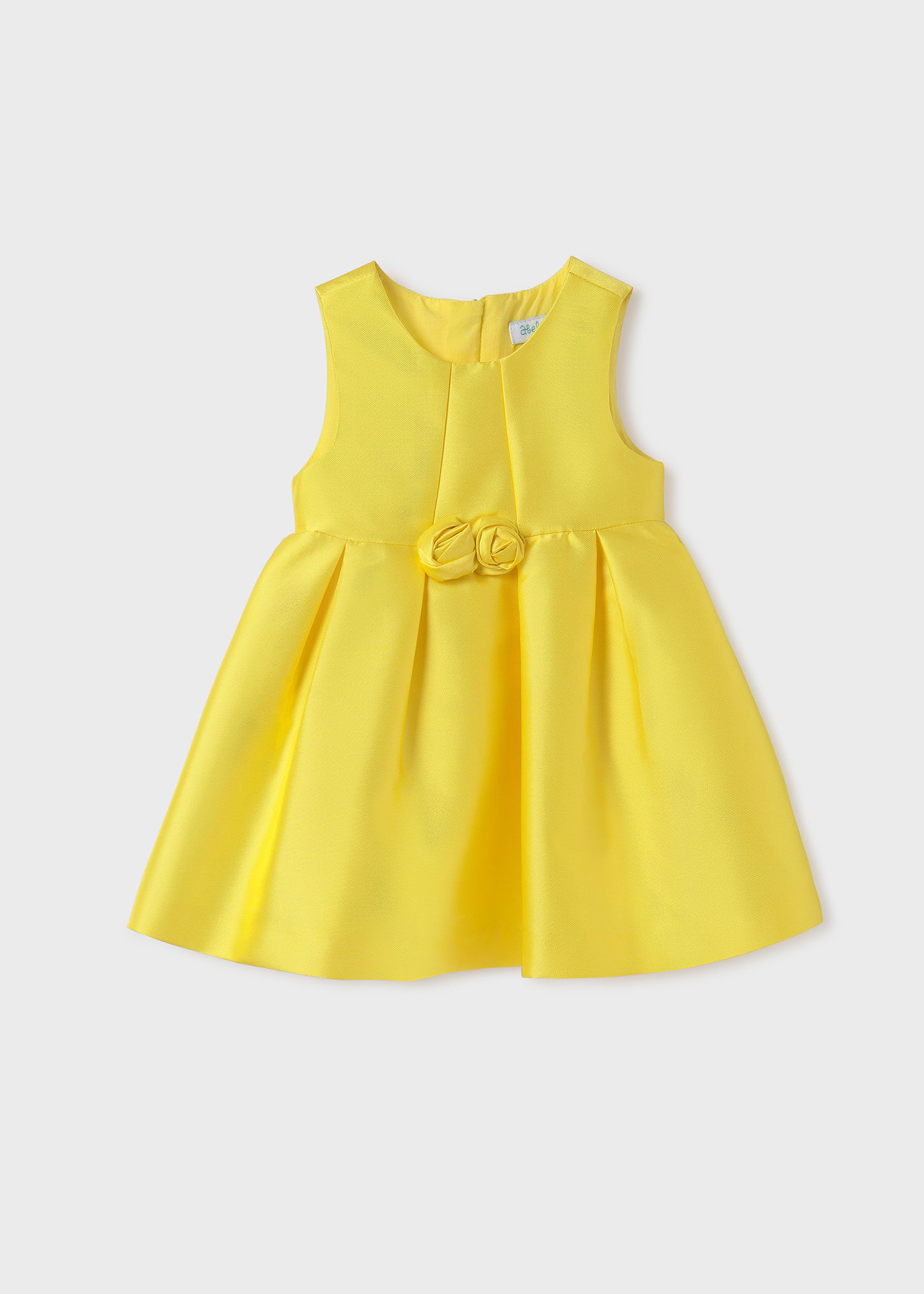 Vestido mikado bebé Amarillo | Abel & Lula