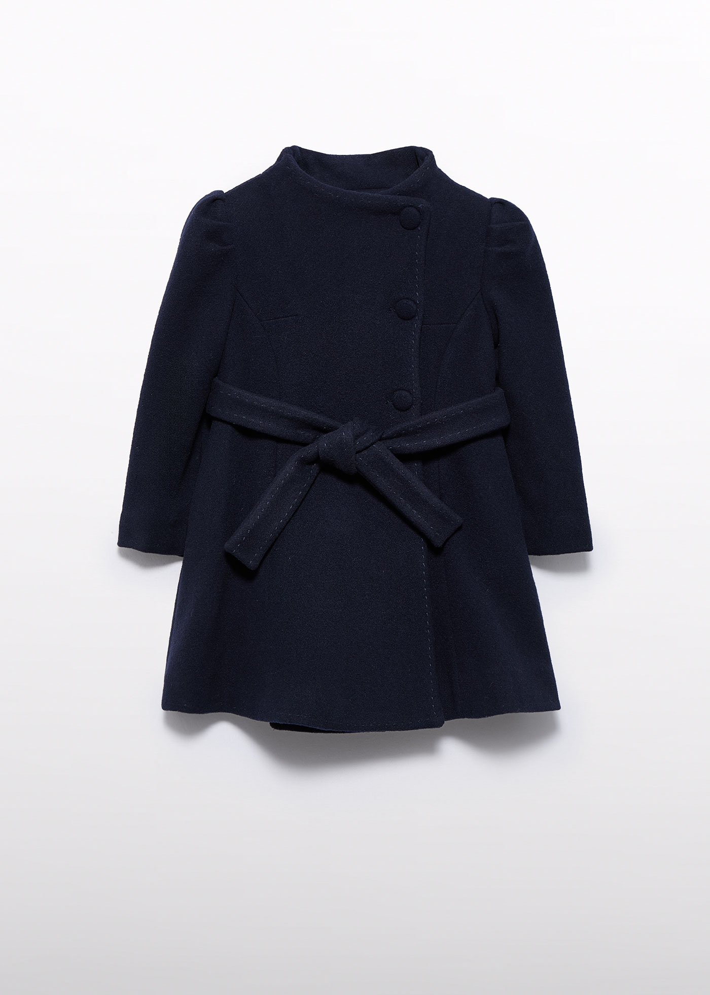 Girls wool coat Navy blue | Abel & Lula