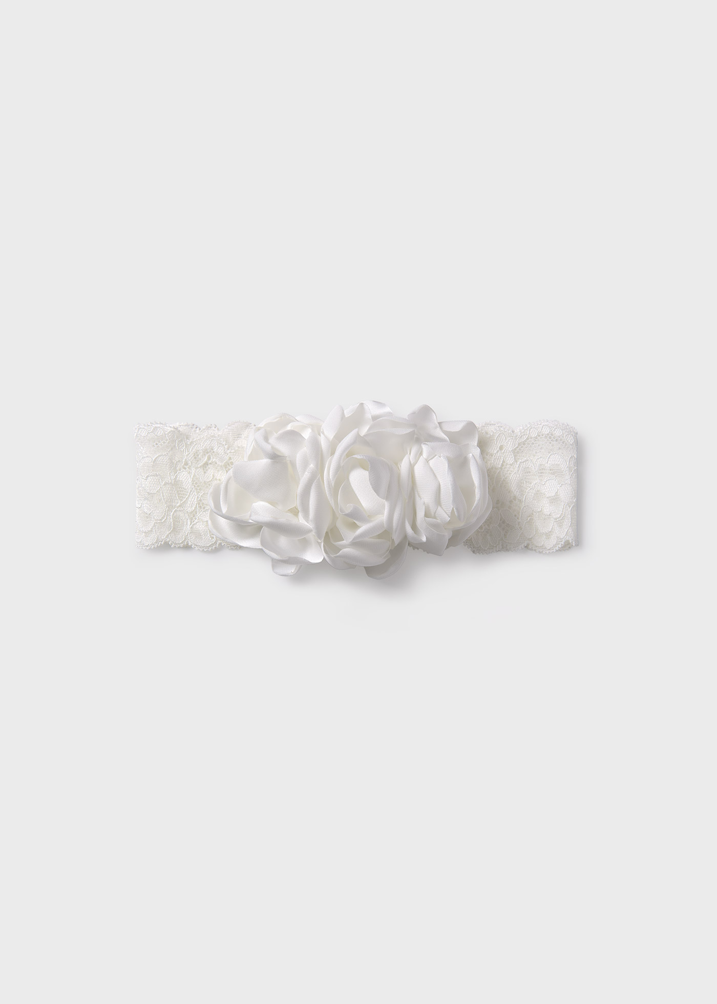Baby laced headband White | Abel & Lula