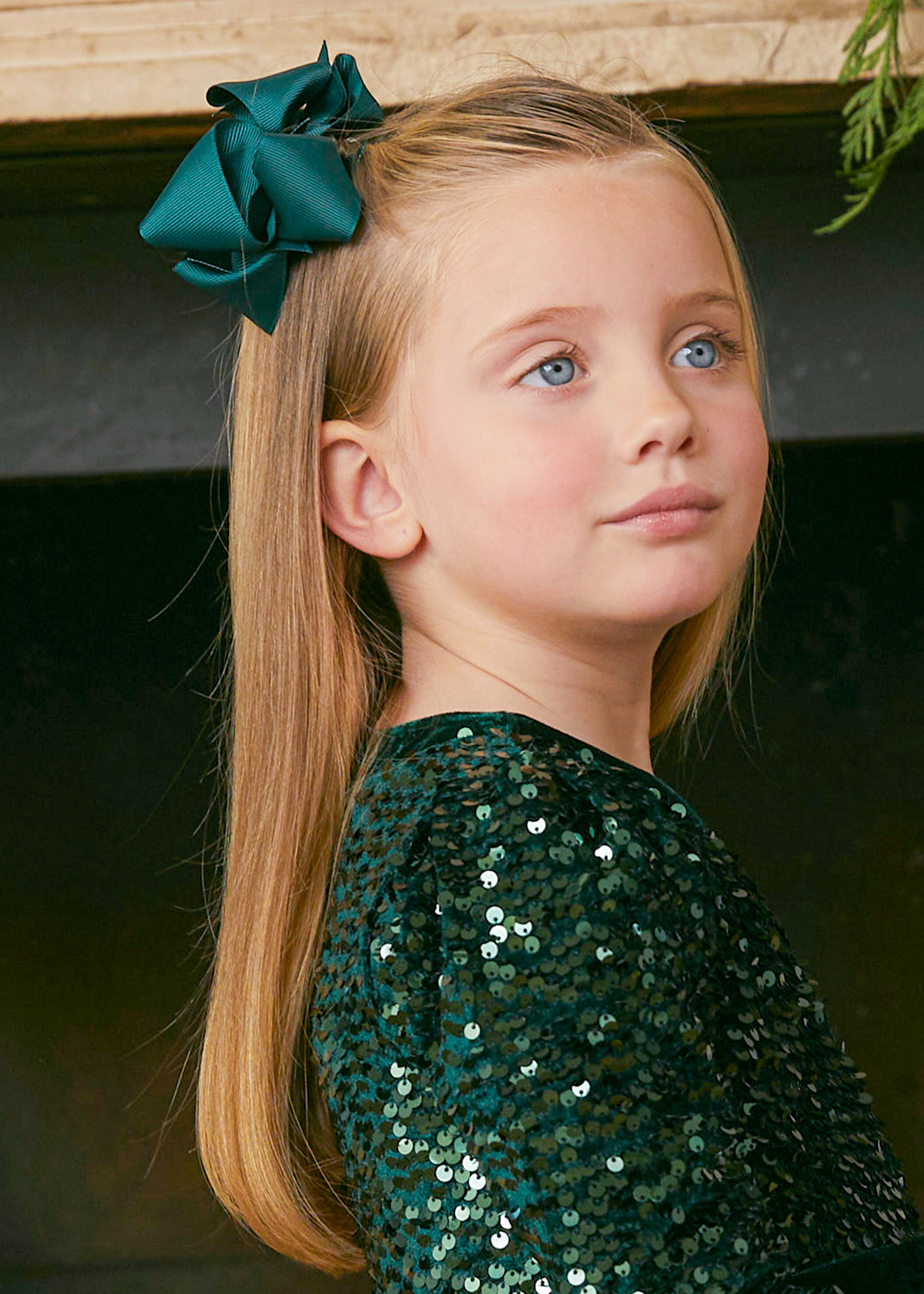 Fermaglio fiocco doppio bambina | Abel & Lula