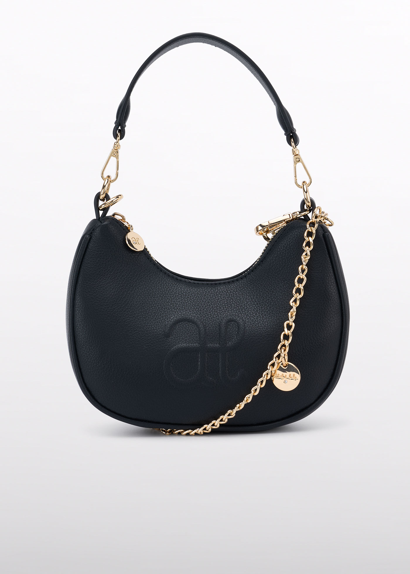 Bolso polipiel logo niña Negro | Abel & Lula
